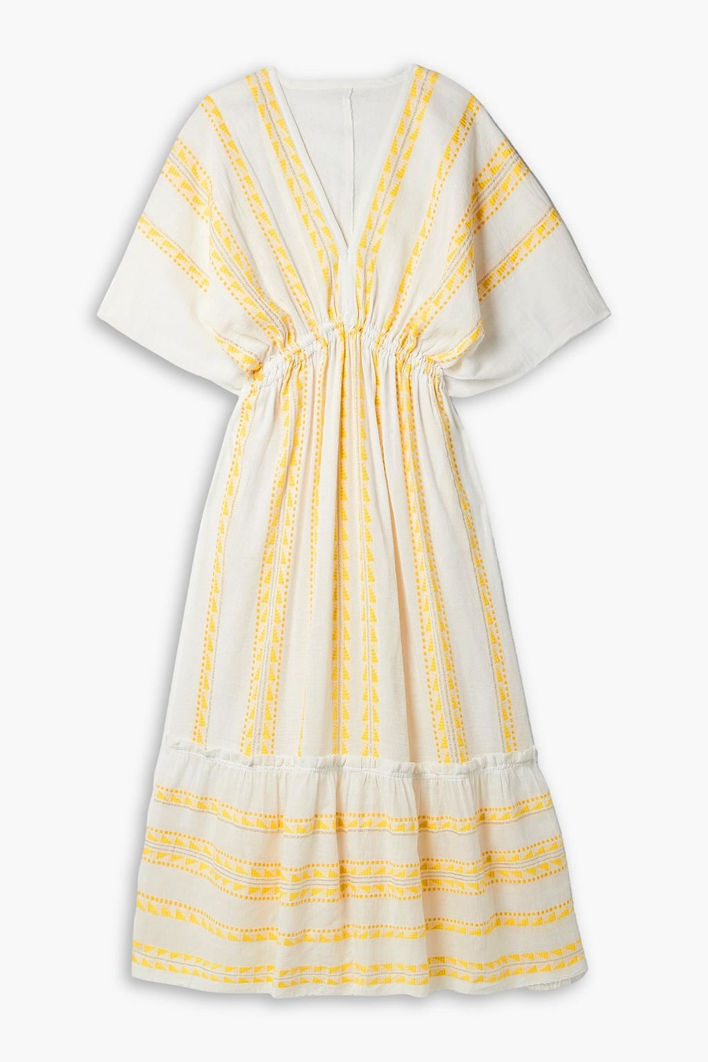 LEMLEM Abeba fringed cotton-blend maxi dress | THE OUTNET