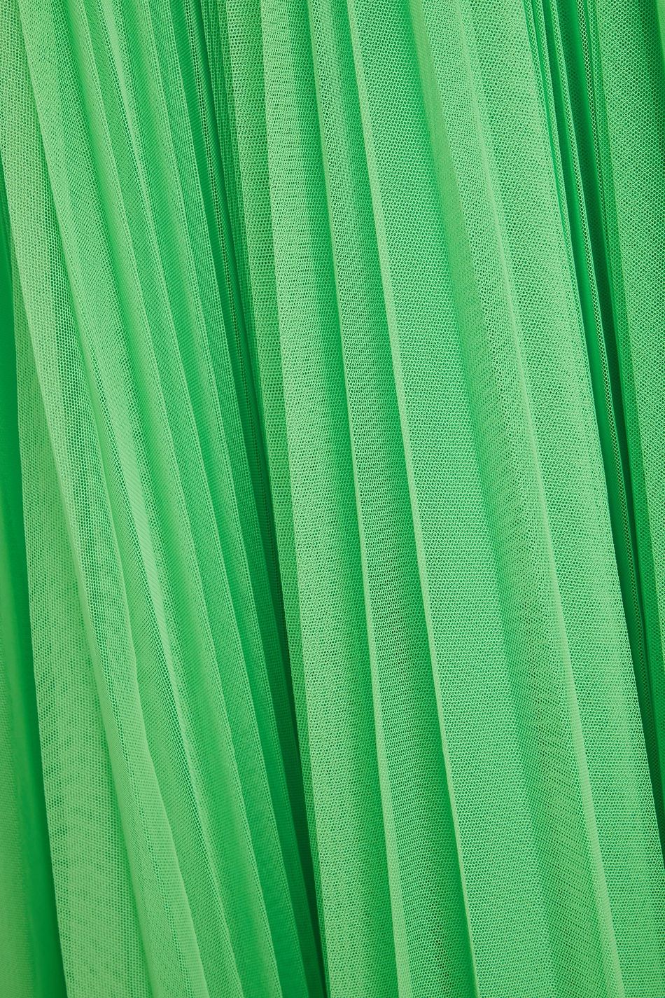 ZAC POSEN One-shoulder plissé-mesh gown | THE OUTNET