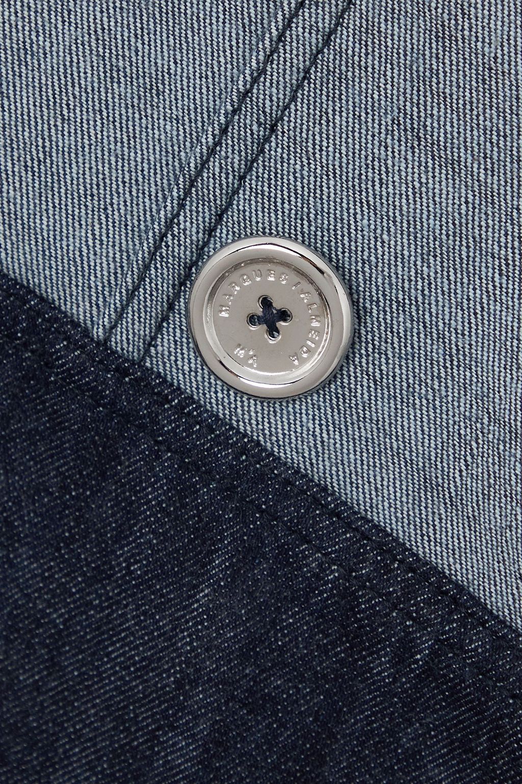 MARQUES' ALMEIDA ReM'Ade double-breasted patchwork denim blazer | THE ...