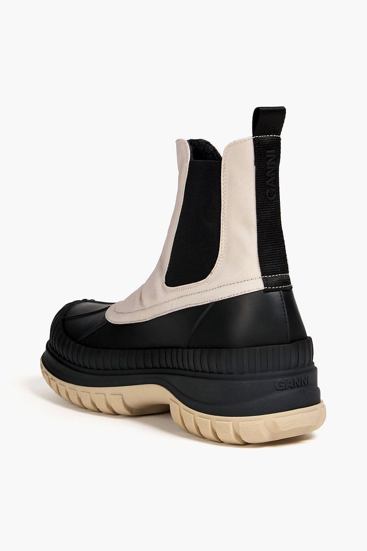 GANNI Canvas Chelsea boots | THE OUTNET