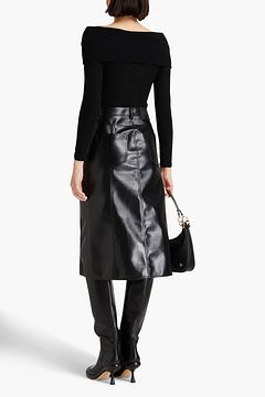 AUTUMN CASHMERE Off-the-shoulder twisted cashmere top | THE OUTNET