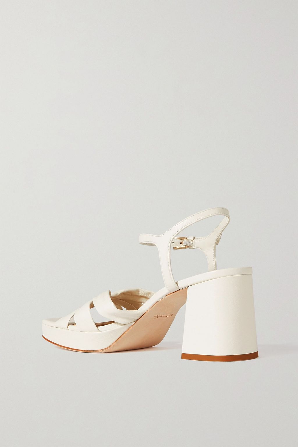 REFORMATION Maize gathered leather platform sandals | THE OUTNET