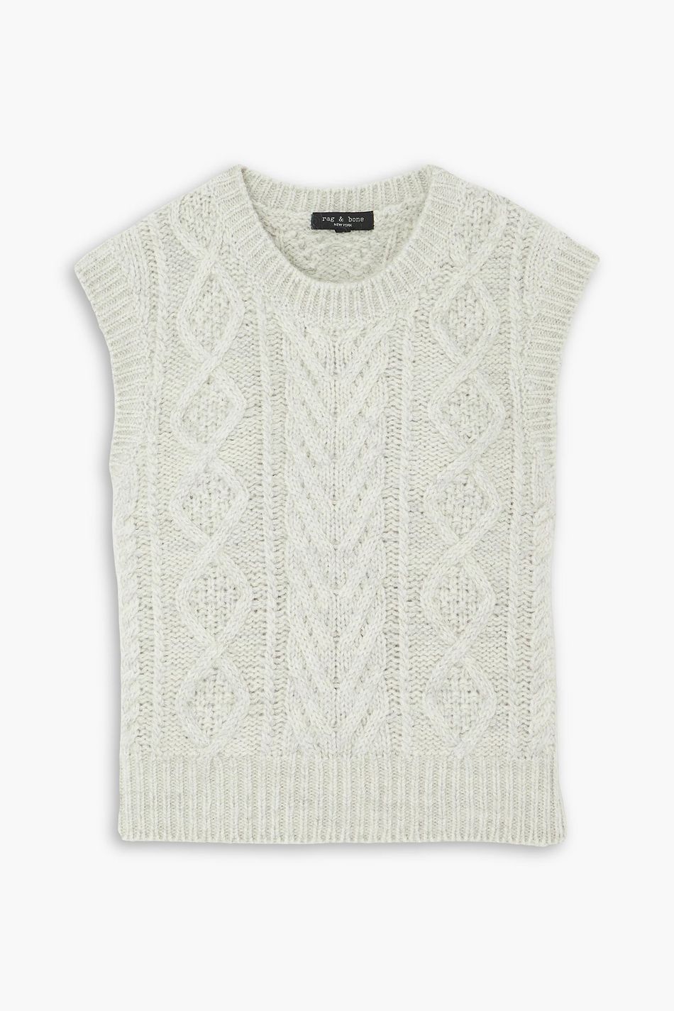 RAG & BONE Brody cable-knit wool vest | THE OUTNET