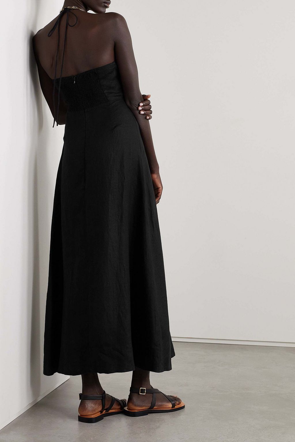 APIECE APART Eli cutout linen halterneck maxi dress | THE OUTNET