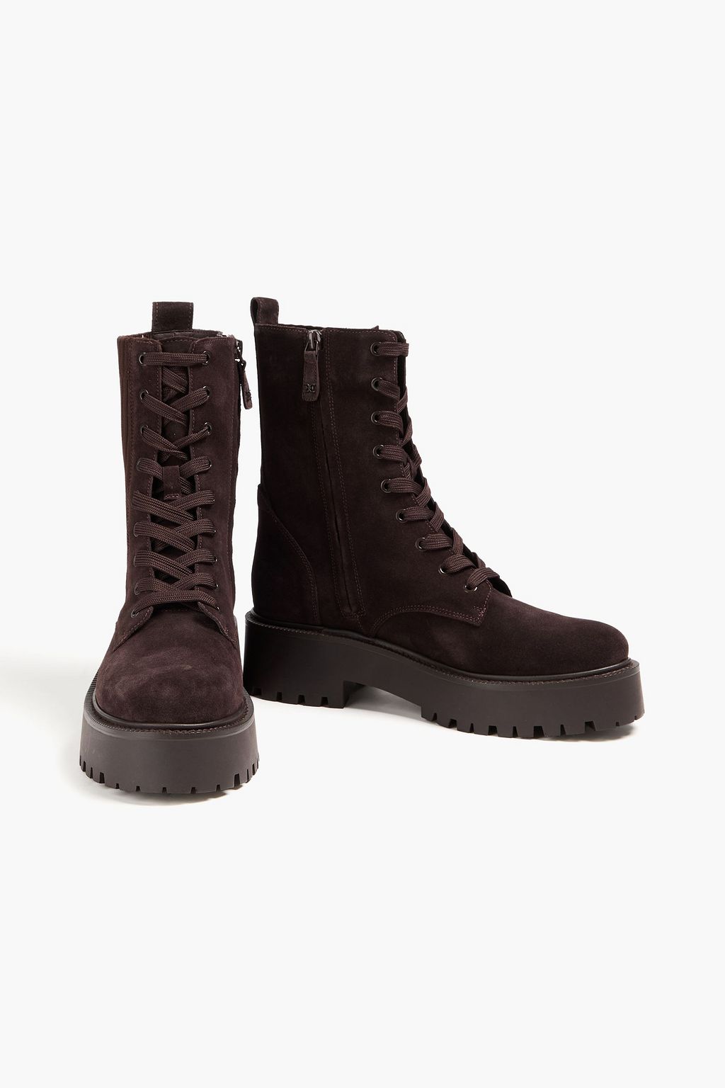 SAM EDELMAN Suede combat boots | THE OUTNET
