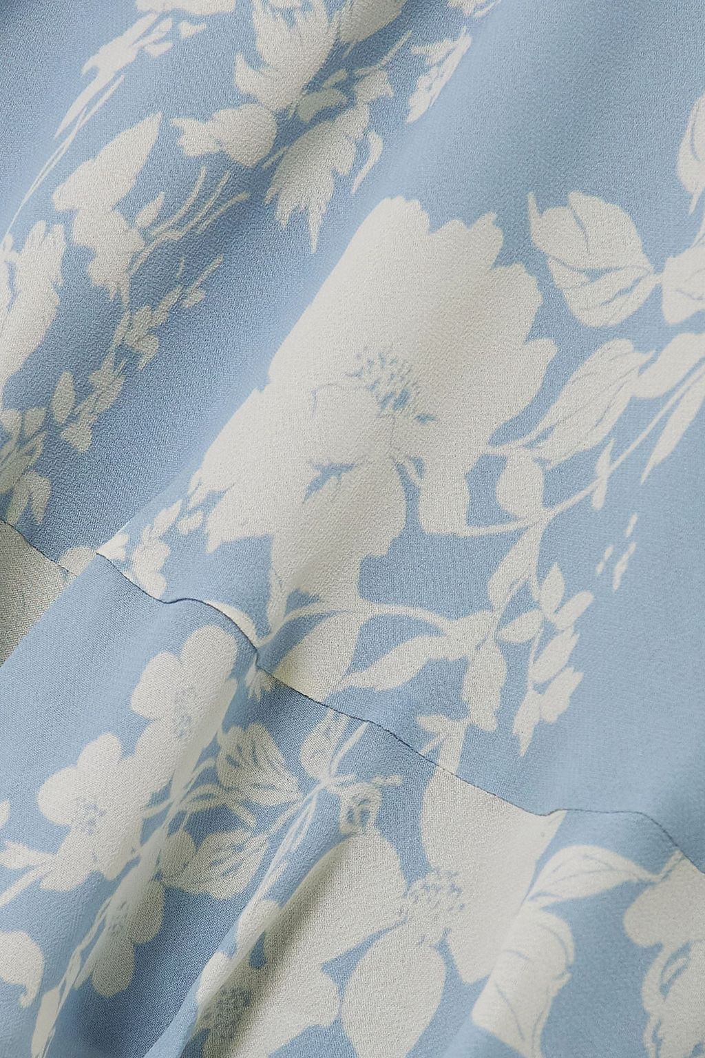 REFORMATION Rudie draped ruffled floral-print crepe mini dress | THE OUTNET