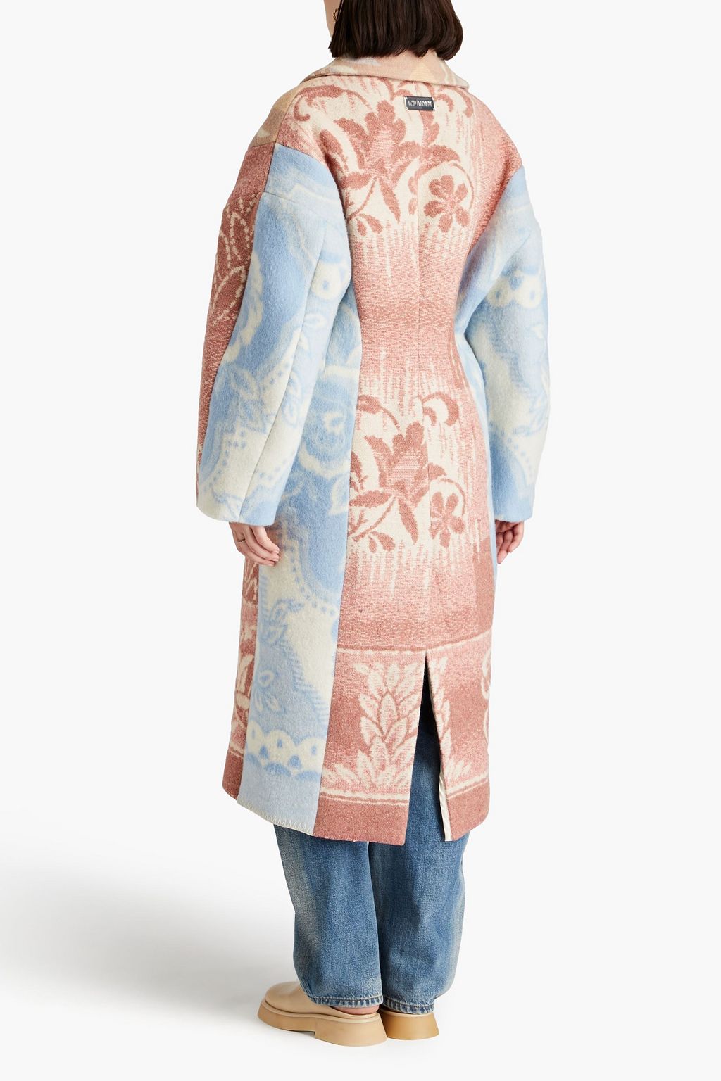 RAVE REVIEW Sally patchwork printed wool coat | THE OUTNET