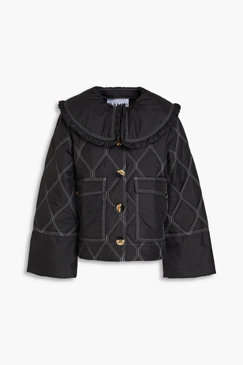 GANNI Quilted ripstop jacket | THE OUTNET