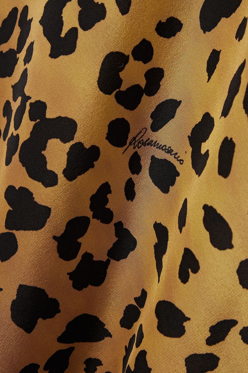 ROSAMOSARIO Tarzan Loves Jane draped leopard-print silk-crepe maxi ...