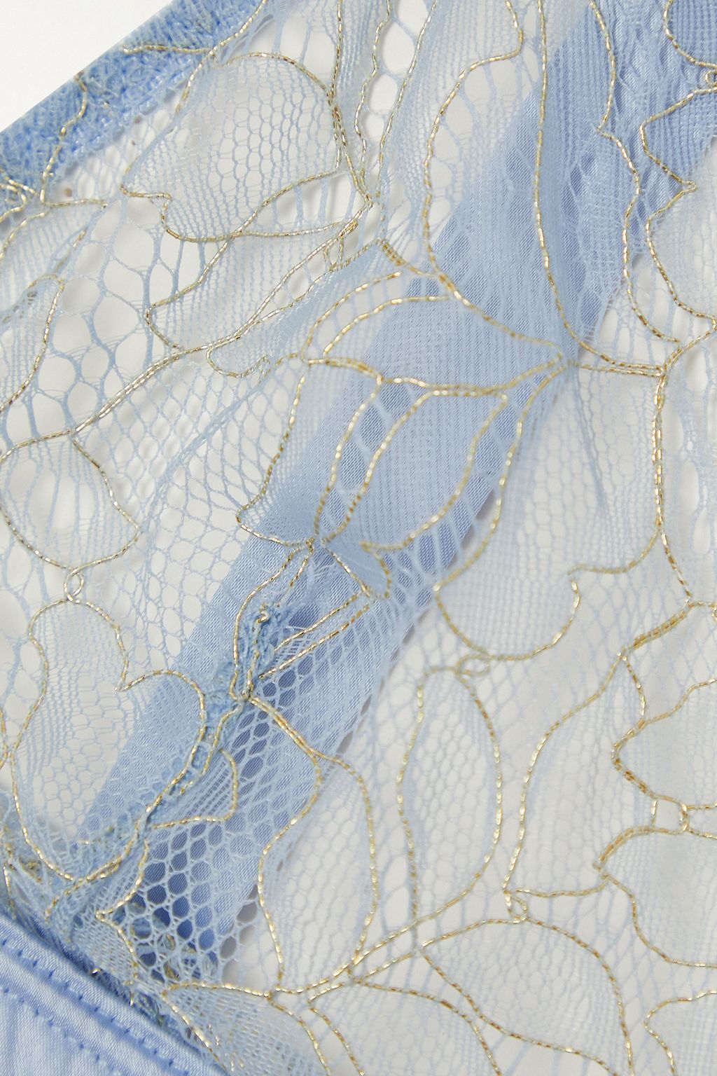 COCO DE MER LONDON Ella satin-trimmed lace soft-cup triangle bra | THE ...