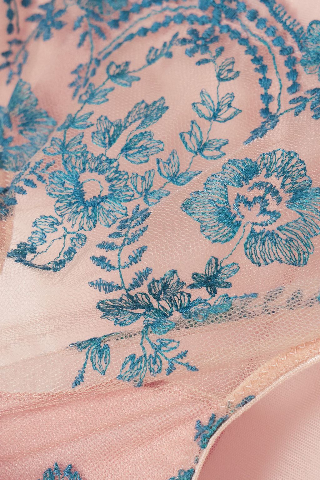 I.D. SARRIERI Tuscan Holiday embroidered stretch-tulle briefs | THE OUTNET