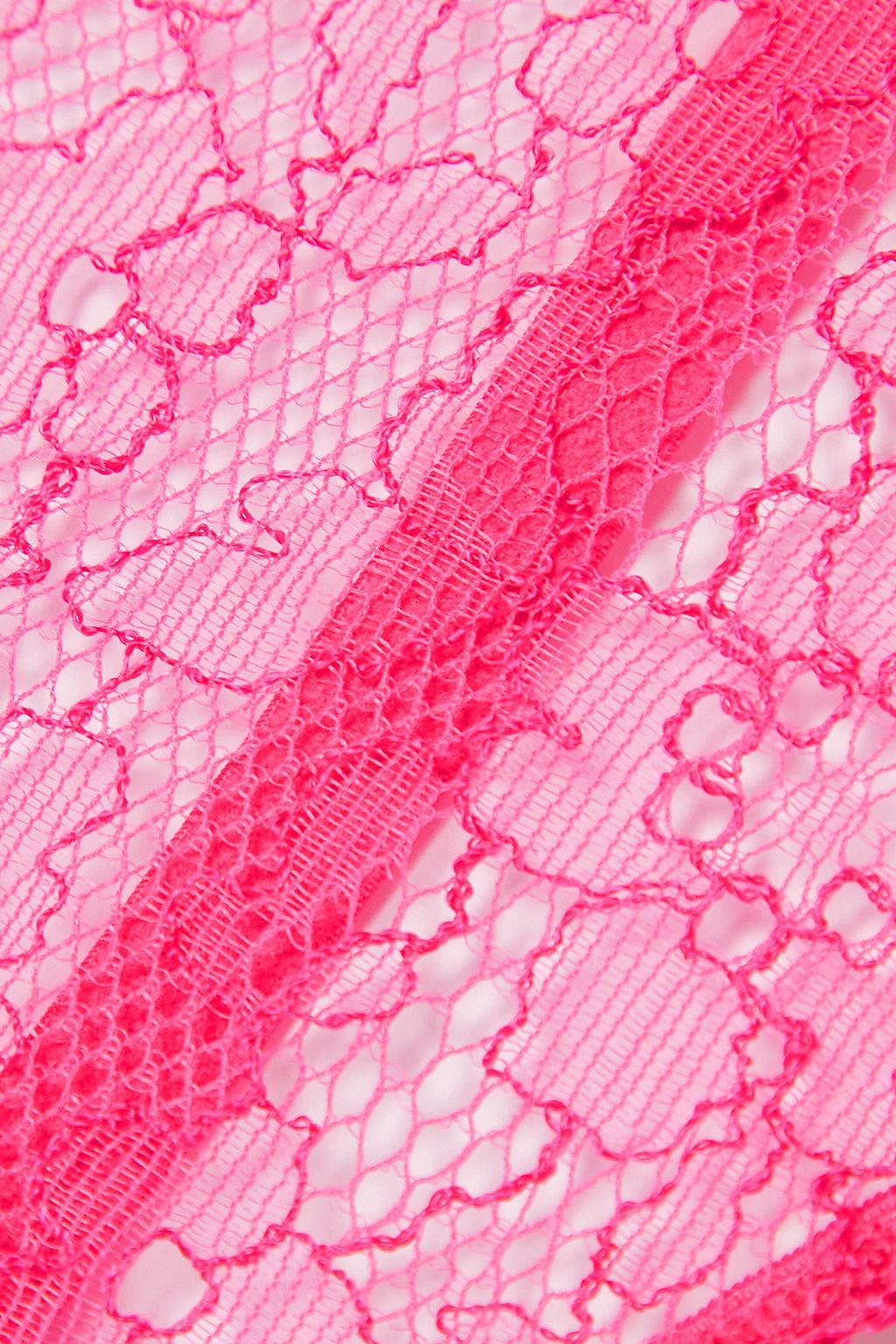 AGENT PROVOCATEUR Lorna bow-embellished Leavers lace thong | THE OUTNET