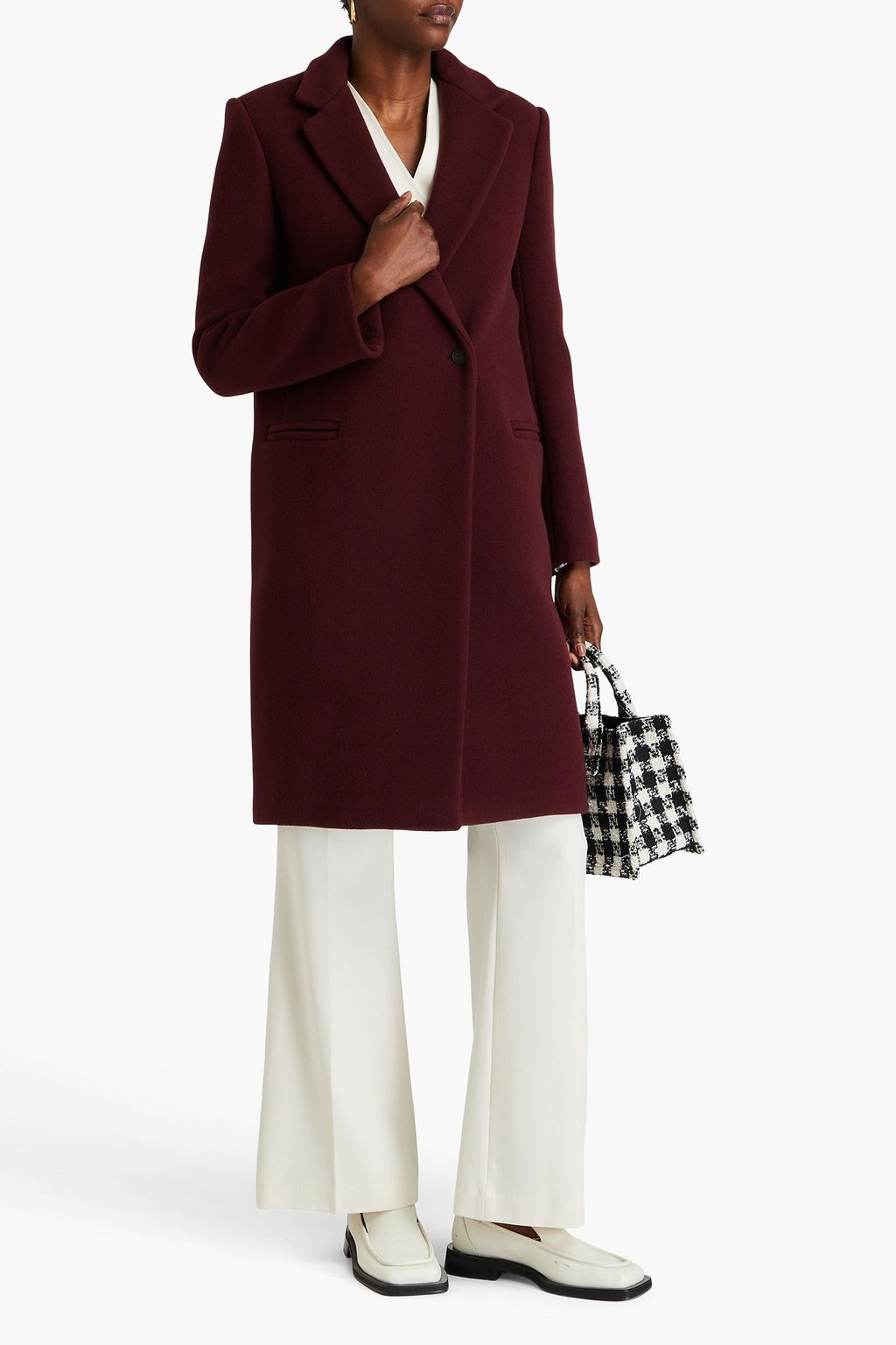 CLAUDIE PIERLOT Wool-blend felt coat | THE OUTNET