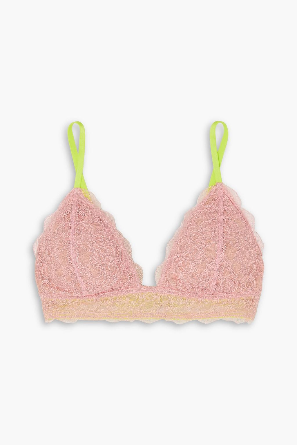 DORA LARSEN Lotte stretch-lace triangle bra | THE OUTNET