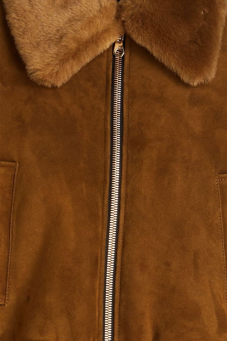 SANDRO Shearling jacket | THE OUTNET