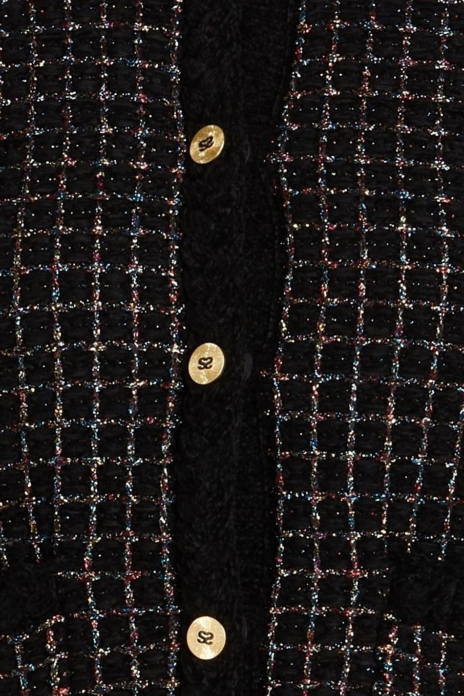 SANDRO Metallic checked knitted jacket | THE OUTNET