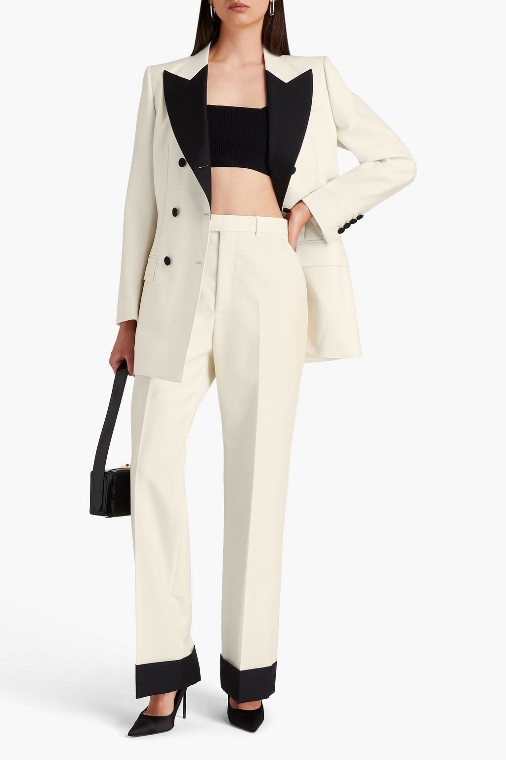 GUCCI Cotton and mohair-blend straight-leg pants | THE OUTNET