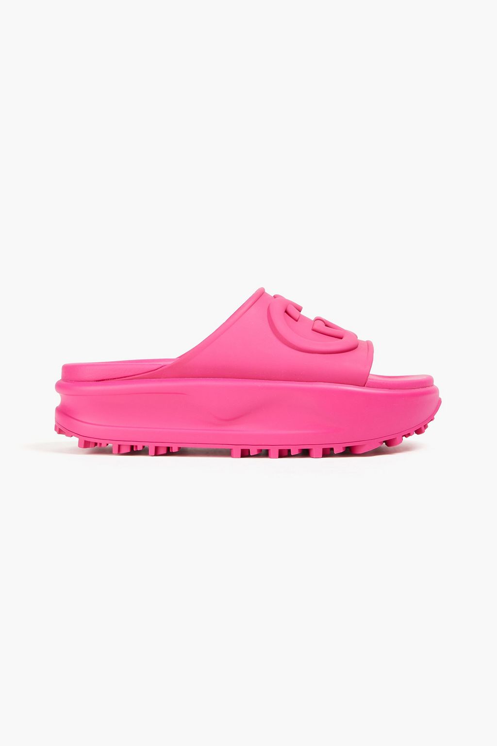 GUCCI Embossed rubber slides | THE OUTNET