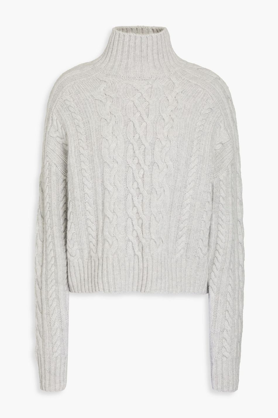 AUTUMN CASHMERE Cropped cable-knit turtleneck sweater | THE OUTNET