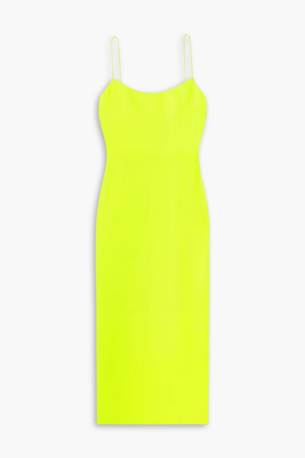 ALEX PERRY Zane neon stretch-crepe midi dress | THE OUTNET