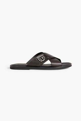 FERRAGAMO Logan leather sandals | THE OUTNET