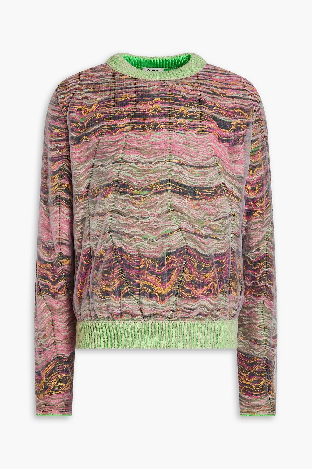 ACNE STUDIOS Layered tulle sweater | THE OUTNET