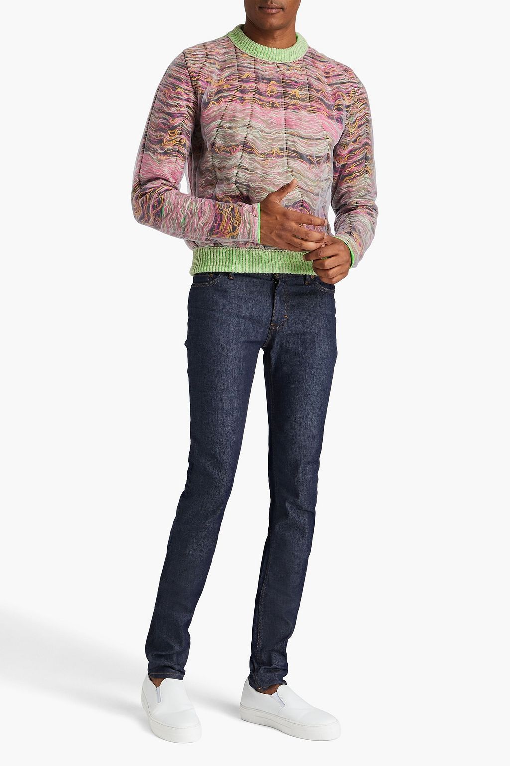 ACNE STUDIOS Layered tulle sweater | THE OUTNET