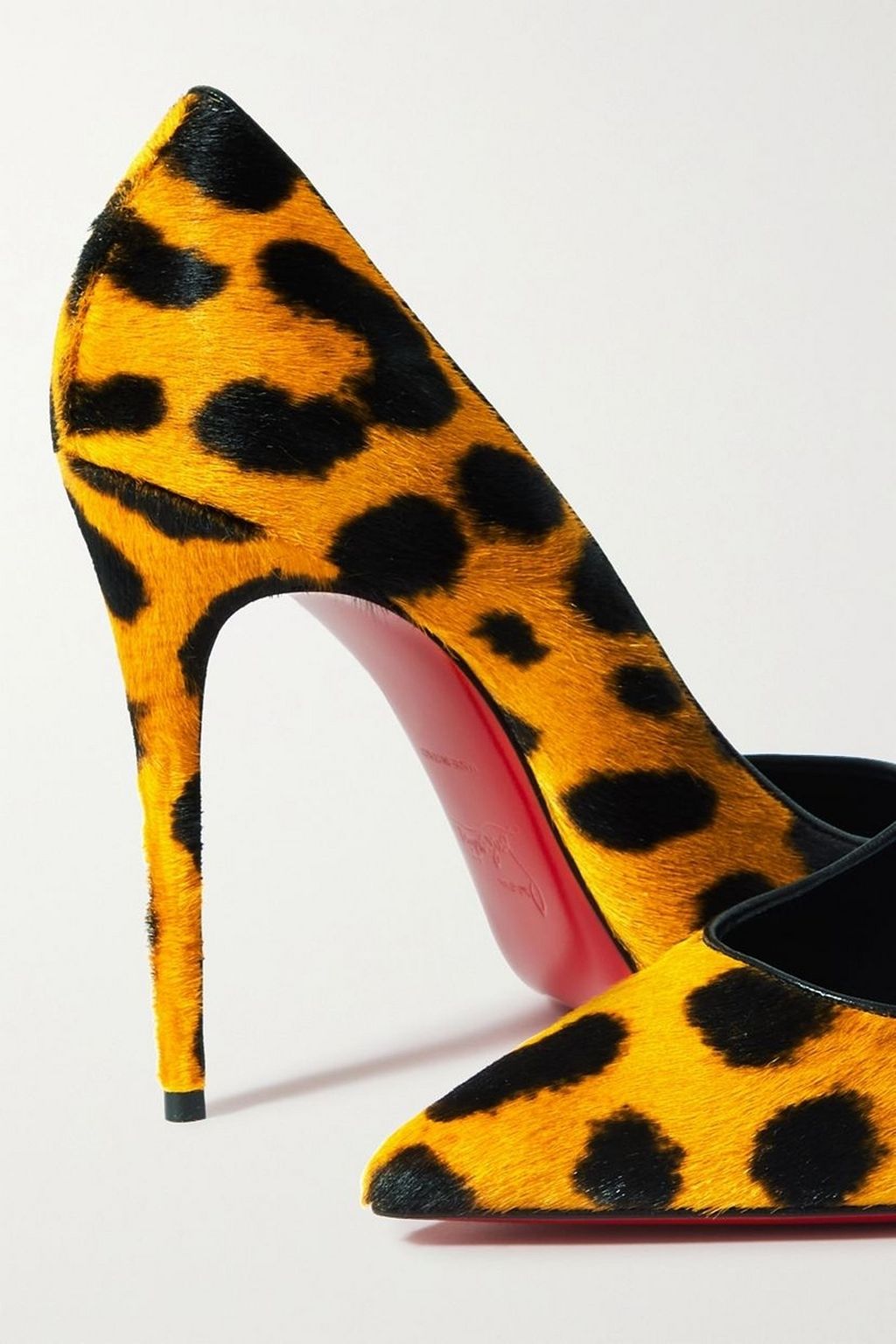 CHRISTIAN LOUBOUTIN Kate 100 leopard-print calf hair pumps | THE OUTNET