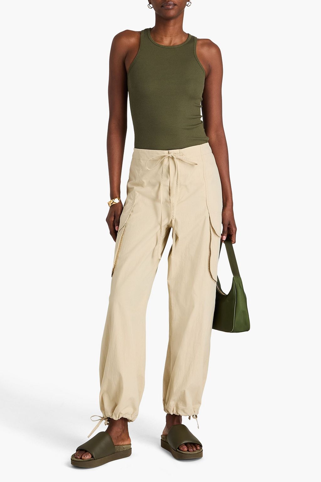 RAG & BONE The Essential Pima cotton-blend ribbed jersey tank | THE OUTNET