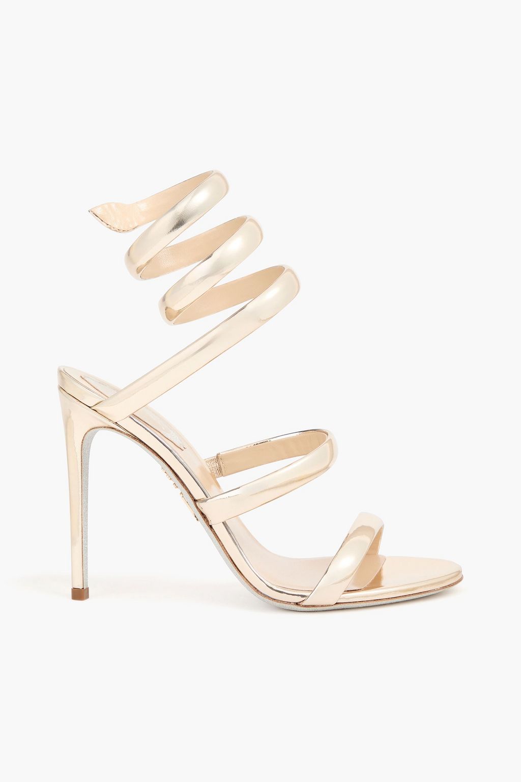 RENE' CAOVILLA Cleopatra metallic patent-leather sandals | THE OUTNET