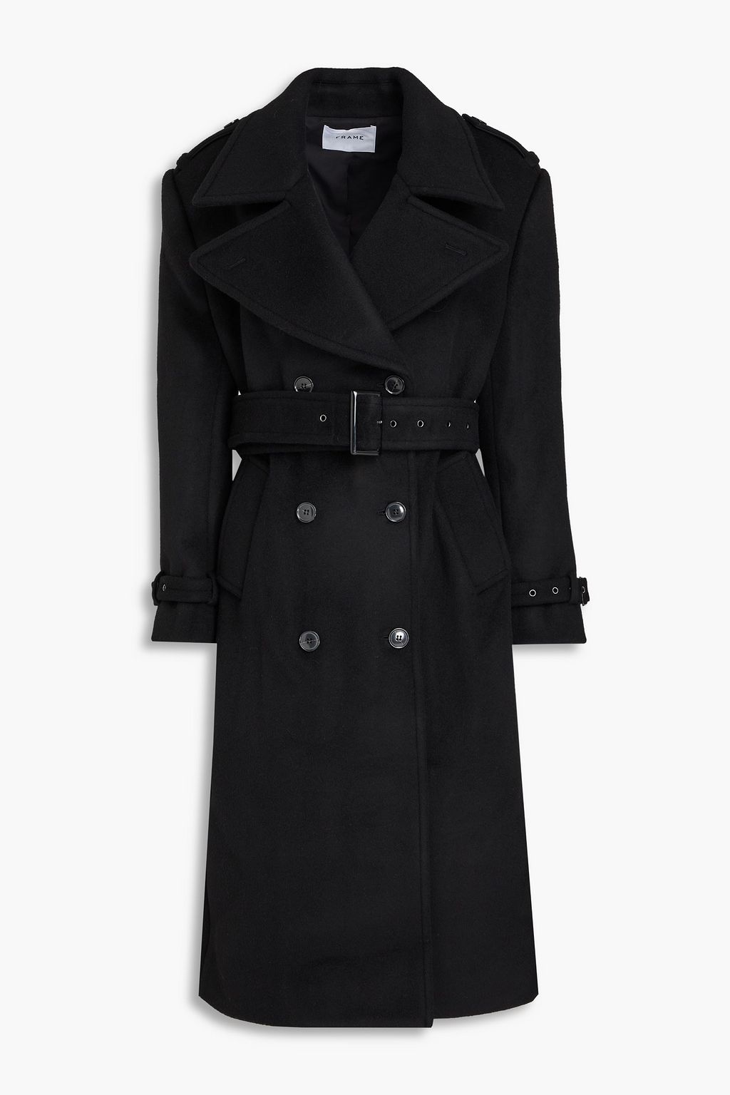 FRAME Double-breasted wool-felt coat | THE OUTNET