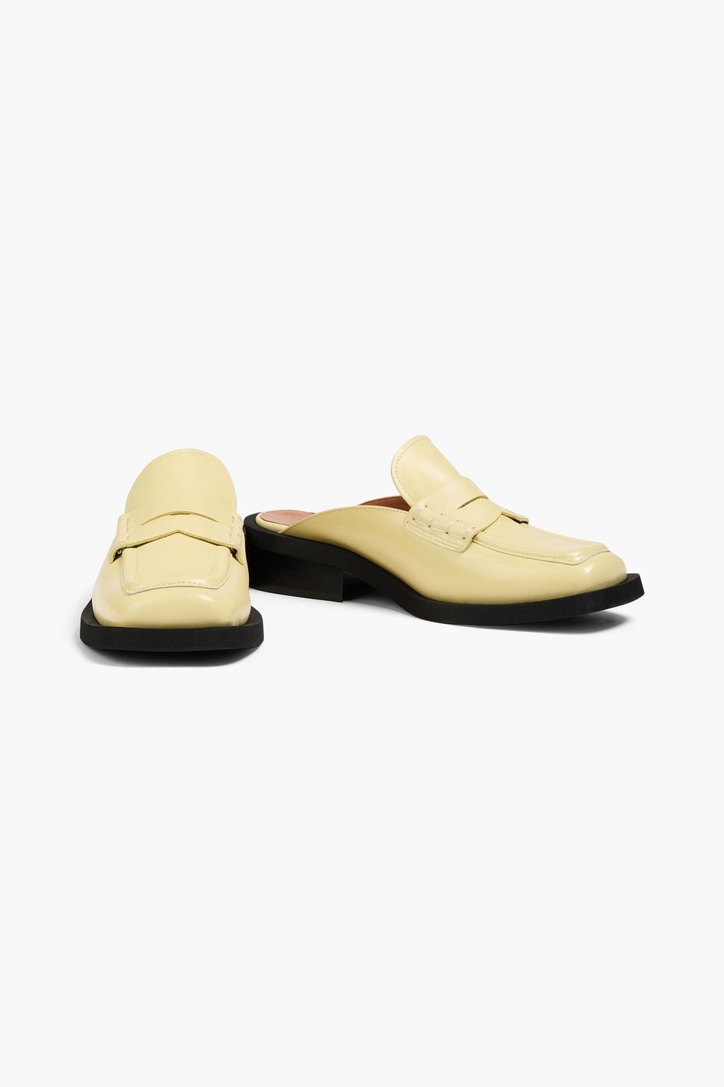 GANNI Leather mules | THE OUTNET