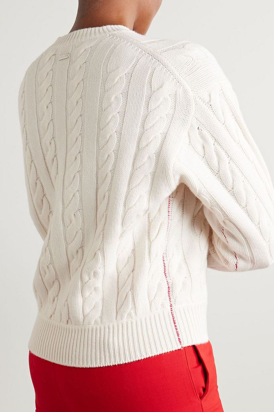 FERRAGAMO Cable-knit wool and cashmere-blend sweater | THE OUTNET
