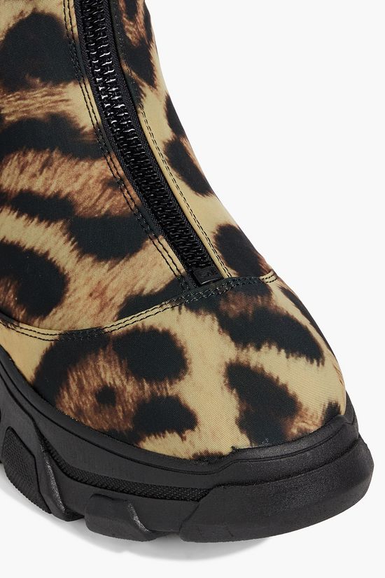 GOLDBERGH Stark leopard-print shell snow boots | THE OUTNET