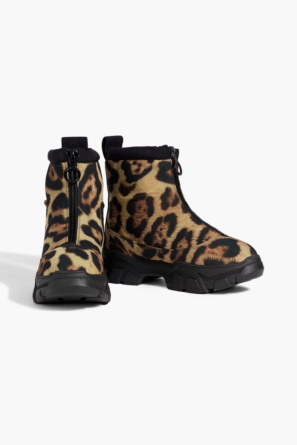 GOLDBERGH Stark leopard-print shell snow boots | THE OUTNET