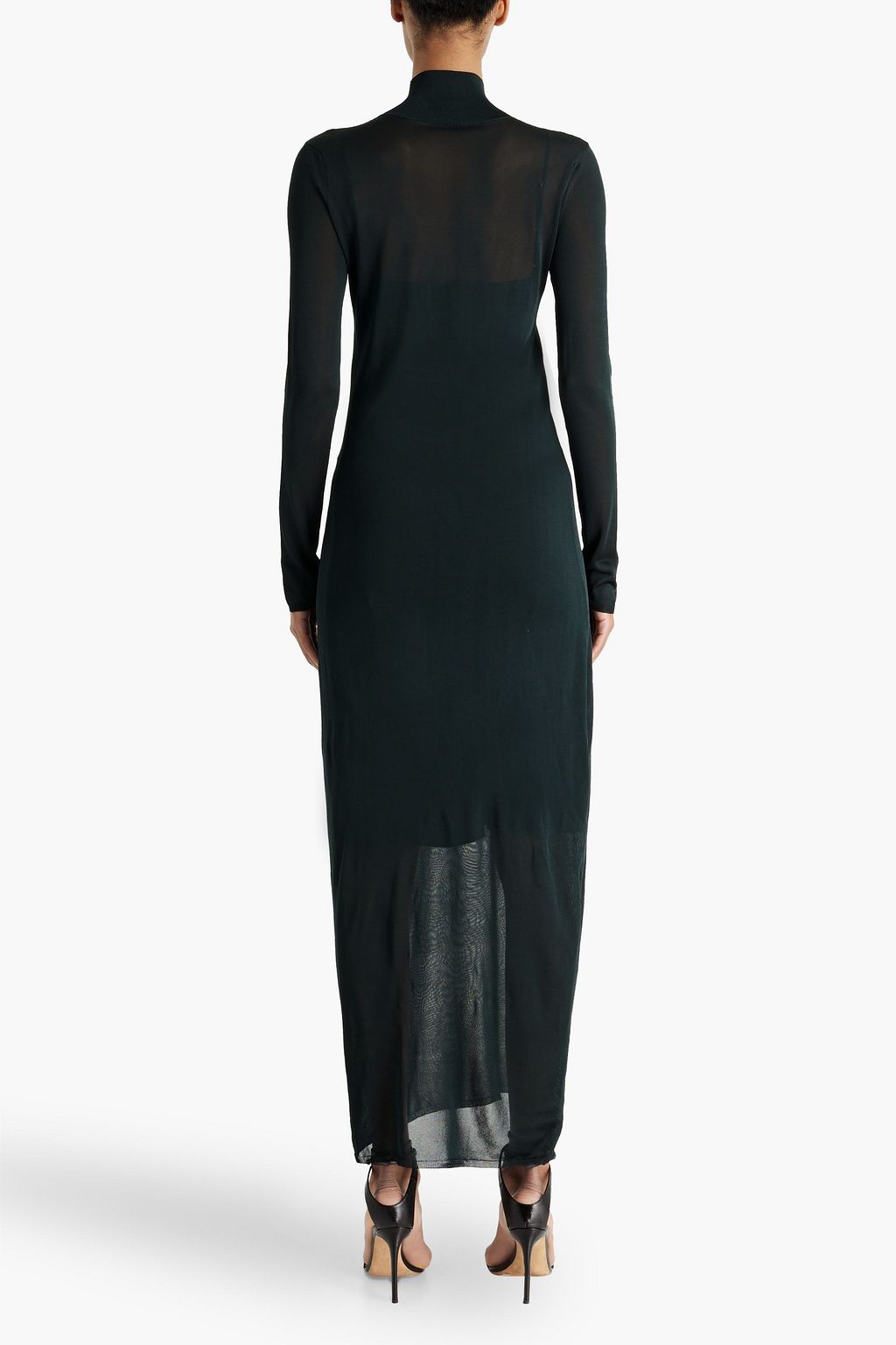 ALAÏA Knitted turtleneck maxi dress | THE OUTNET