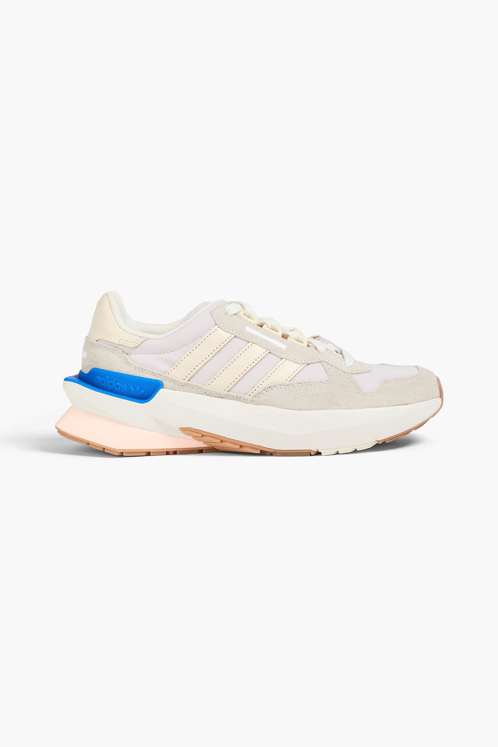 ADIDAS ORIGINALS Trezoid shell, leather and suede sneakers | THE OUTNET