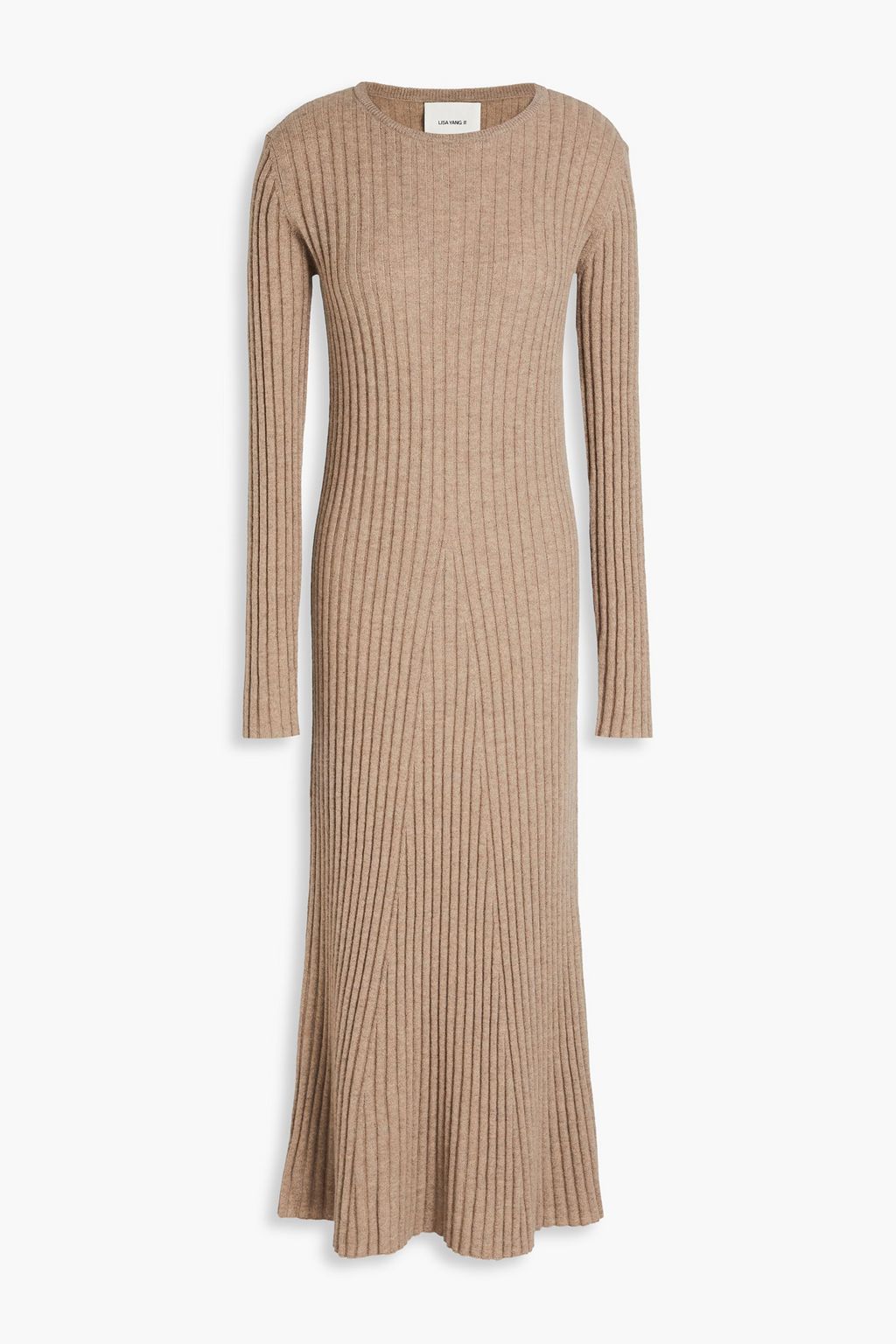 LISA YANG Ribbed cashmere midi dress | THE OUTNET