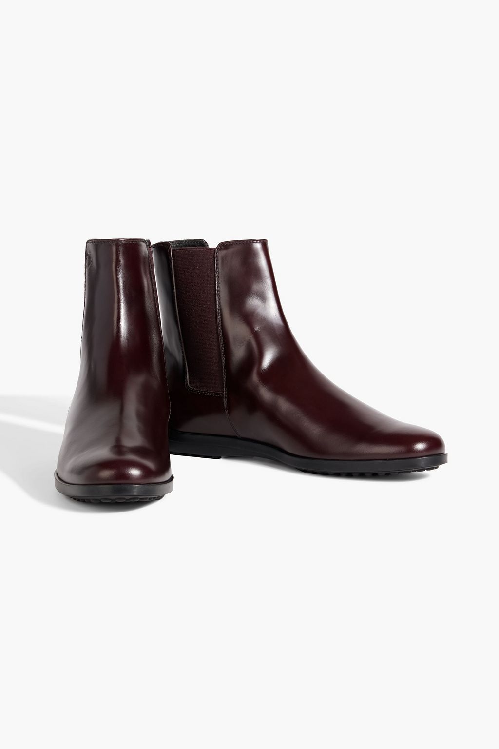 TOD'S Glossed-leather Chelsea boots | THE OUTNET