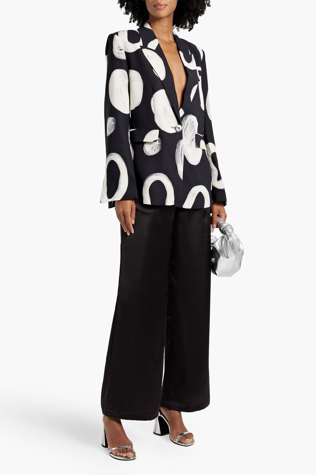 SIMON MILLER Lennox printed crepe blazer | THE OUTNET