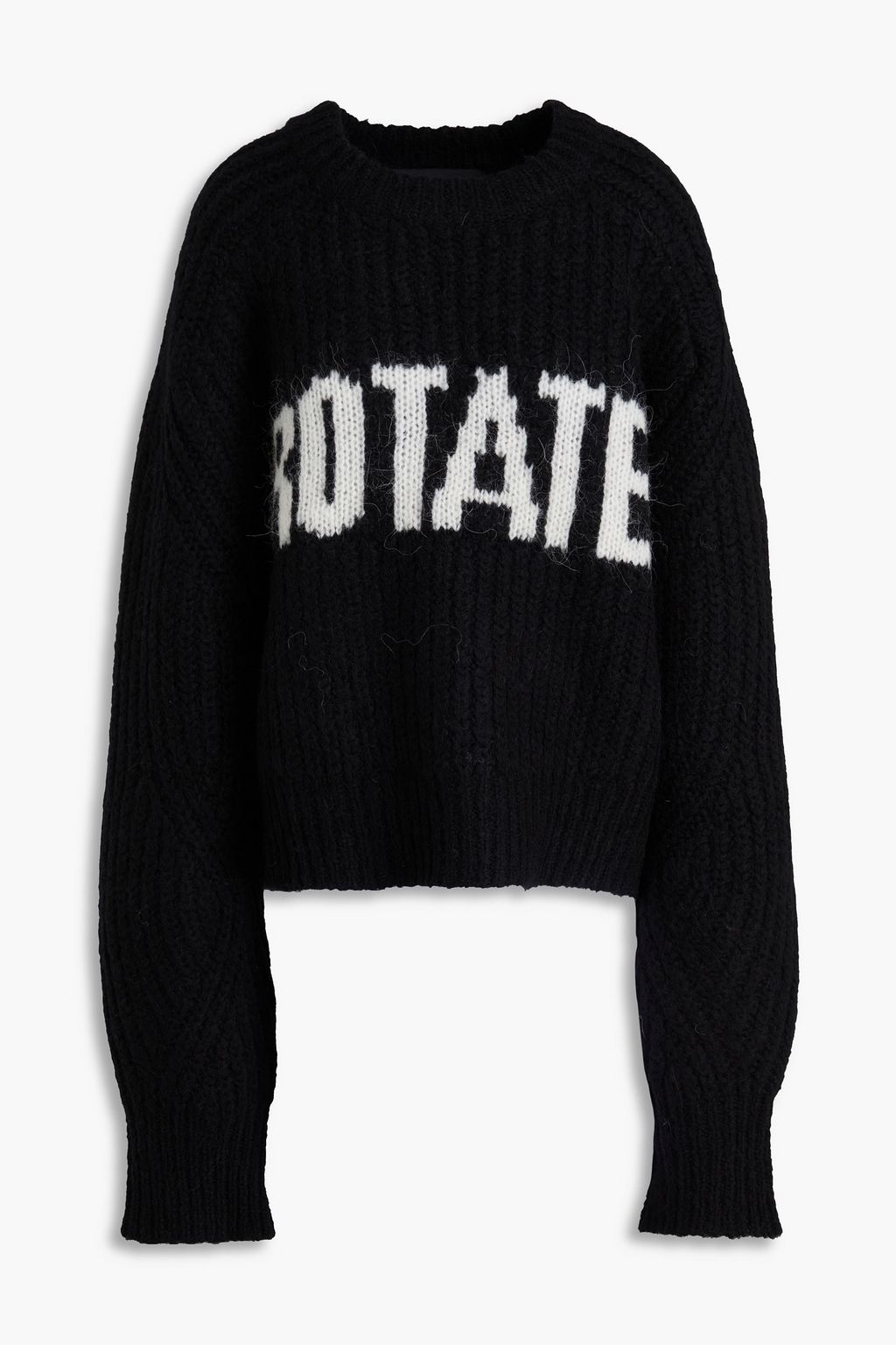 ROTATE BIRGER CHRISTENSEN Ribbed wool-blend sweater | THE OUTNET