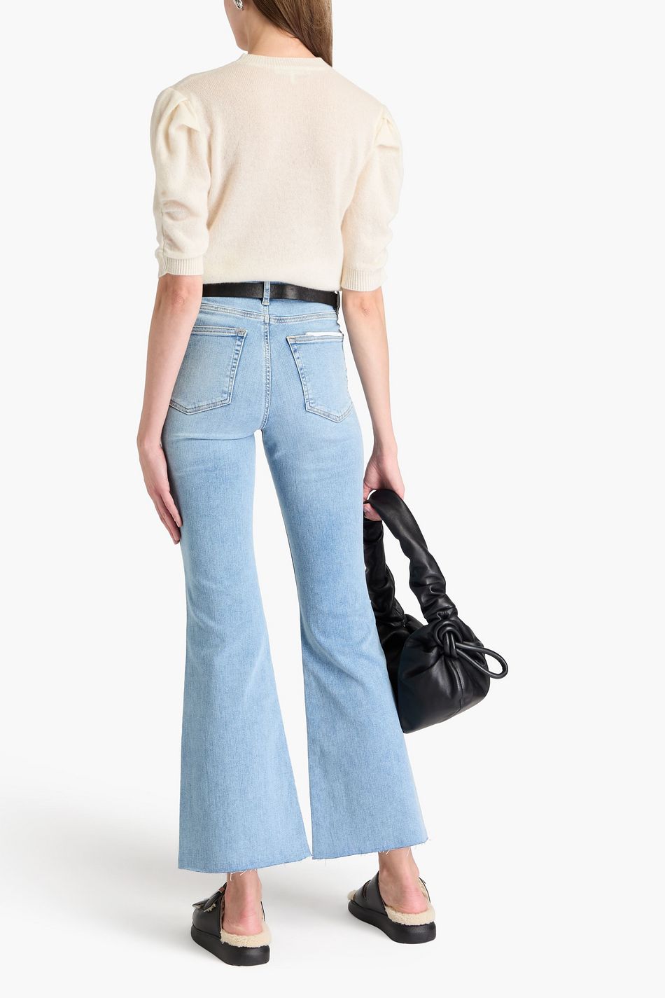 FRAME Le Easy Flare high-rise flared jeans | THE OUTNET