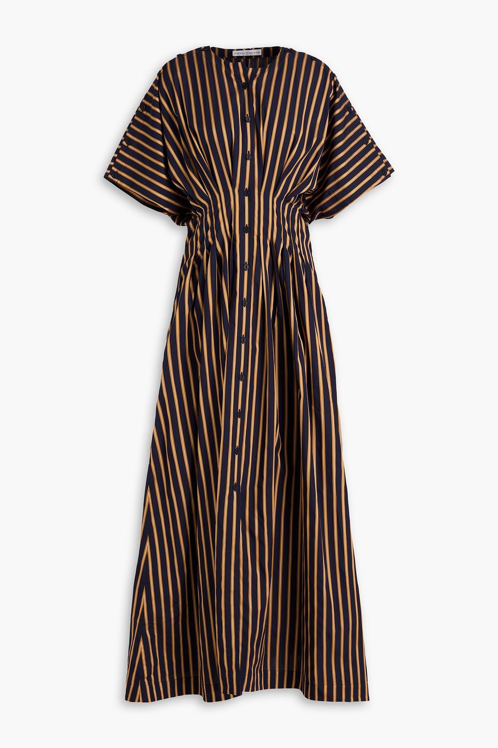 PALMER//HARDING Exhale striped cotton-poplin maxi dress | THE OUTNET