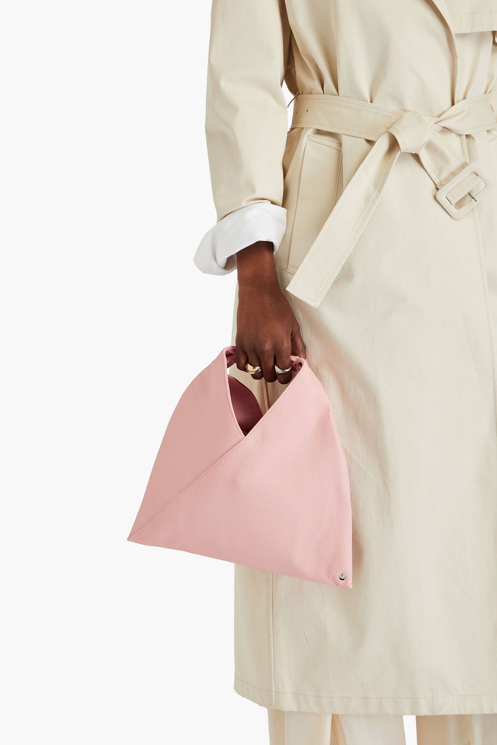 MM6 MAISON MARGIELA Japanese pebbled-leather tote | THE OUTNET