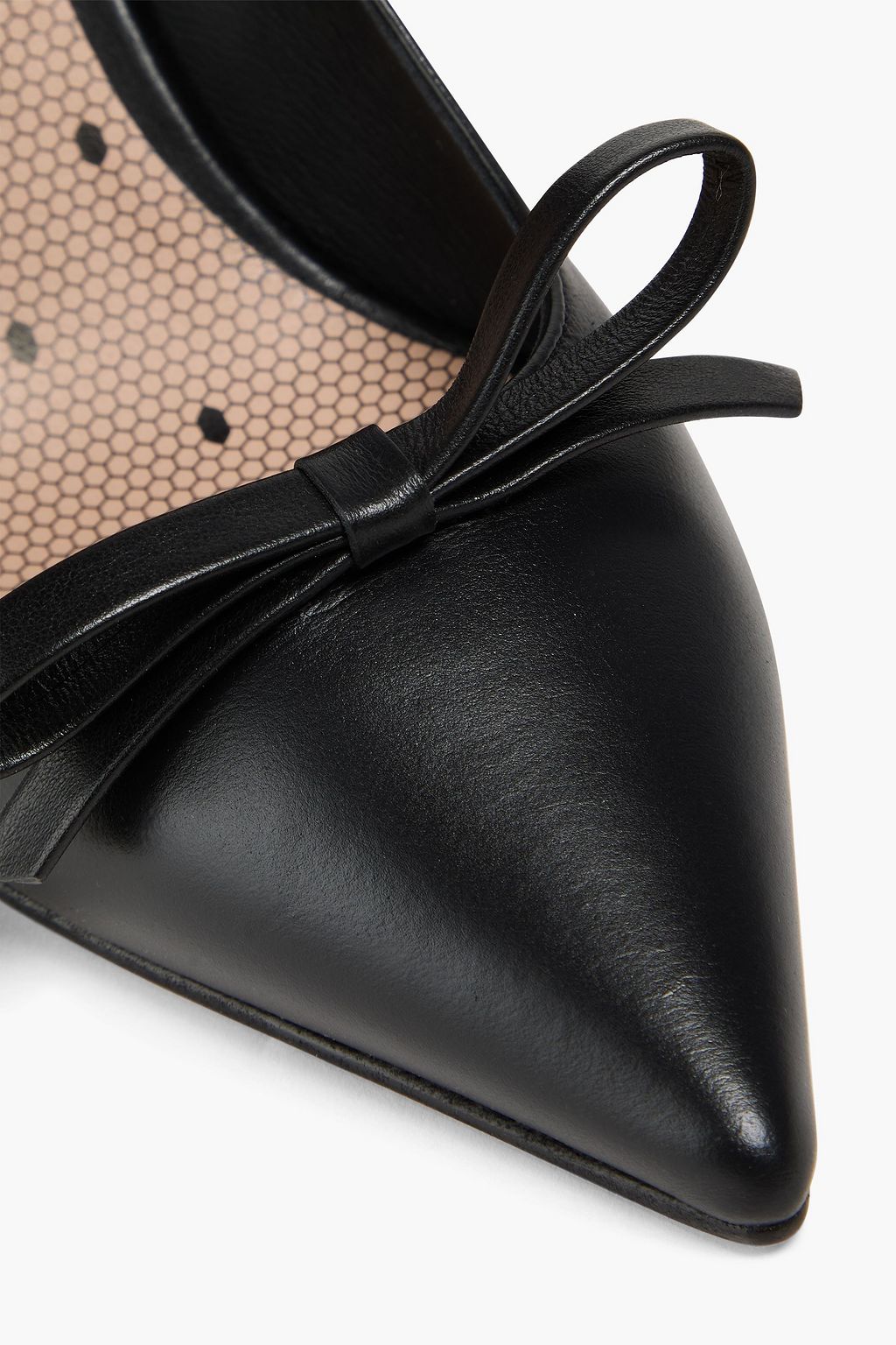 RED(V) Bow-detailed leather pumps | THE OUTNET