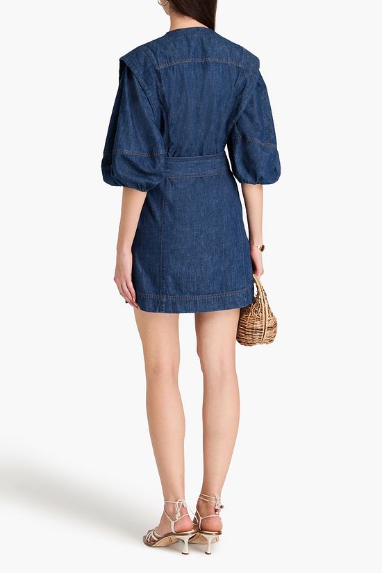 ZIMMERMANN Alight belted denim mini dress | THE OUTNET