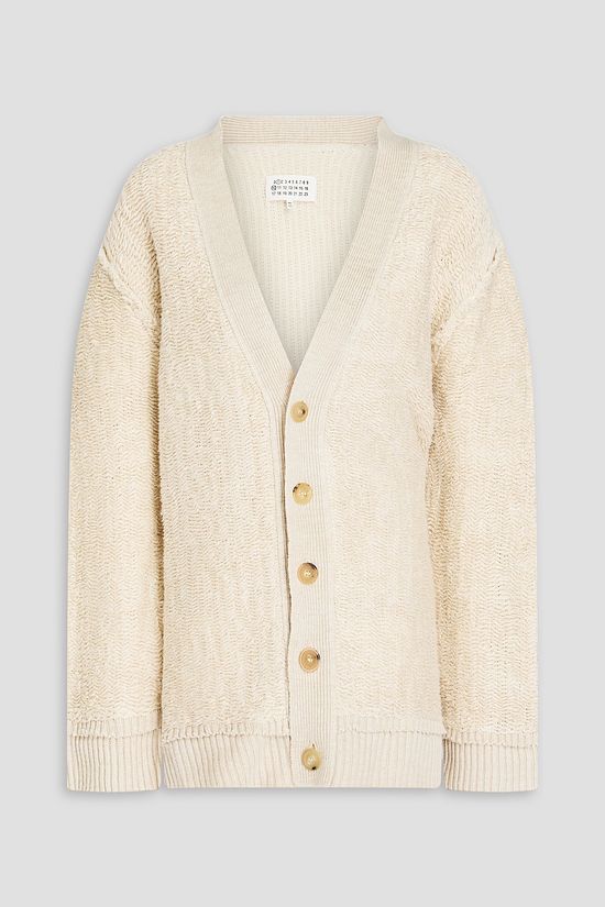 MAISON MARGIELA Hemp and cotton-blend cardigan | THE OUTNET