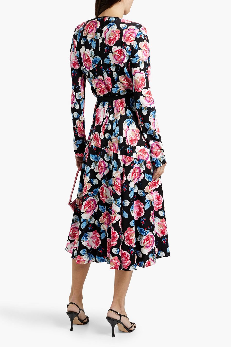DIANE VON FURSTENBERG Anika floral-print EcoVero™-blend jersey midi wrap dress | THE OUTNET