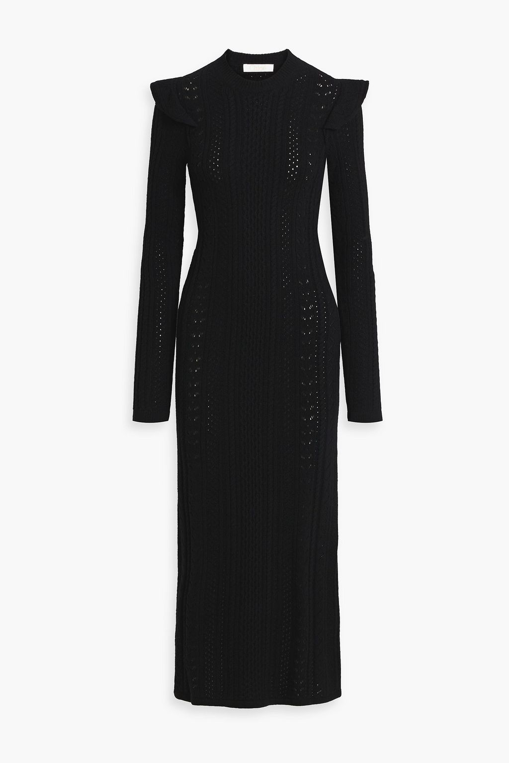 ChloÉ Cable Knit Wool And Cashmere Blend Midi Dress The Outnet