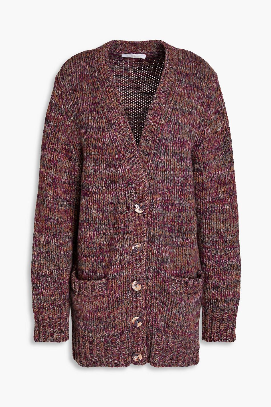CHLOÉ Marled cashmere and wool-blend cardigan | THE OUTNET